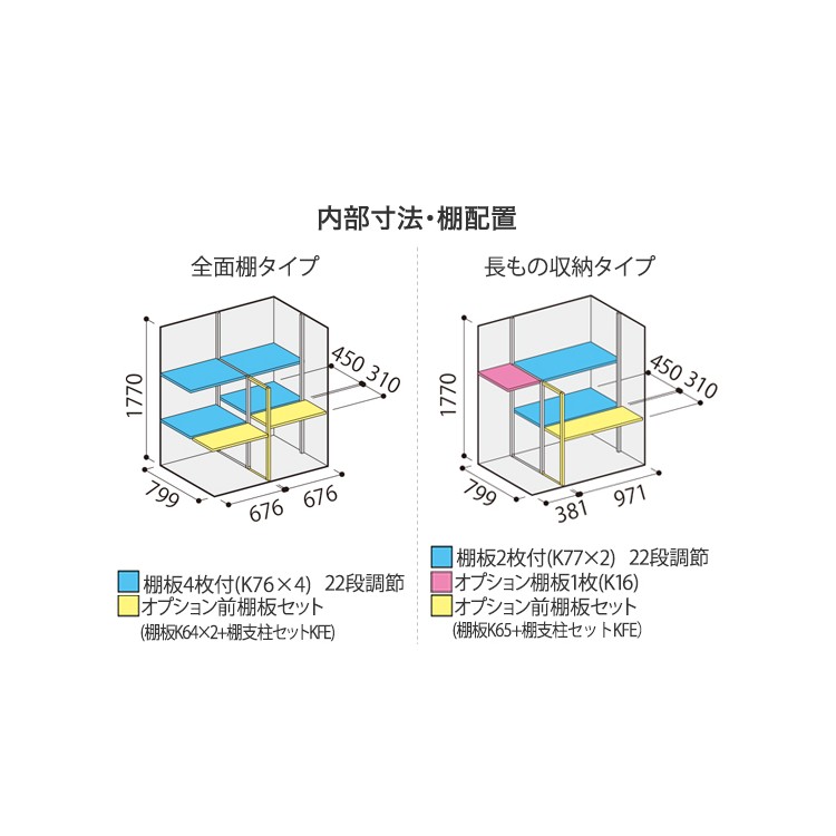 INABA STORAGE STOCKER KMW-159E FULL SHELF